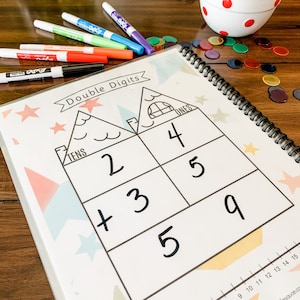 Addition Subtraction Math Facts Printable Workbook, Elementary Math ...