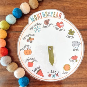 Months of the Year Printable Classroom Calendar, Circle Time Activity ...