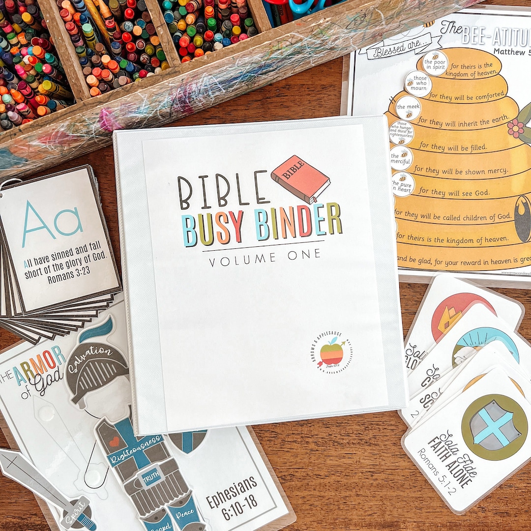 Bible Busy Binder Vol.1 Printable Starter Kit, Bible Activities, Sunday ...