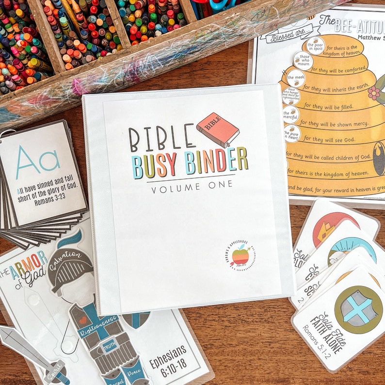 Bible Busy Binder Vol.1 Printable Starter Kit, Bible Activities, Sunday ...