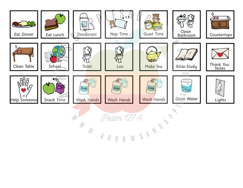 Daily Responsibilities Chore Chart Icons EXPANSION PACK - Etsy Canada