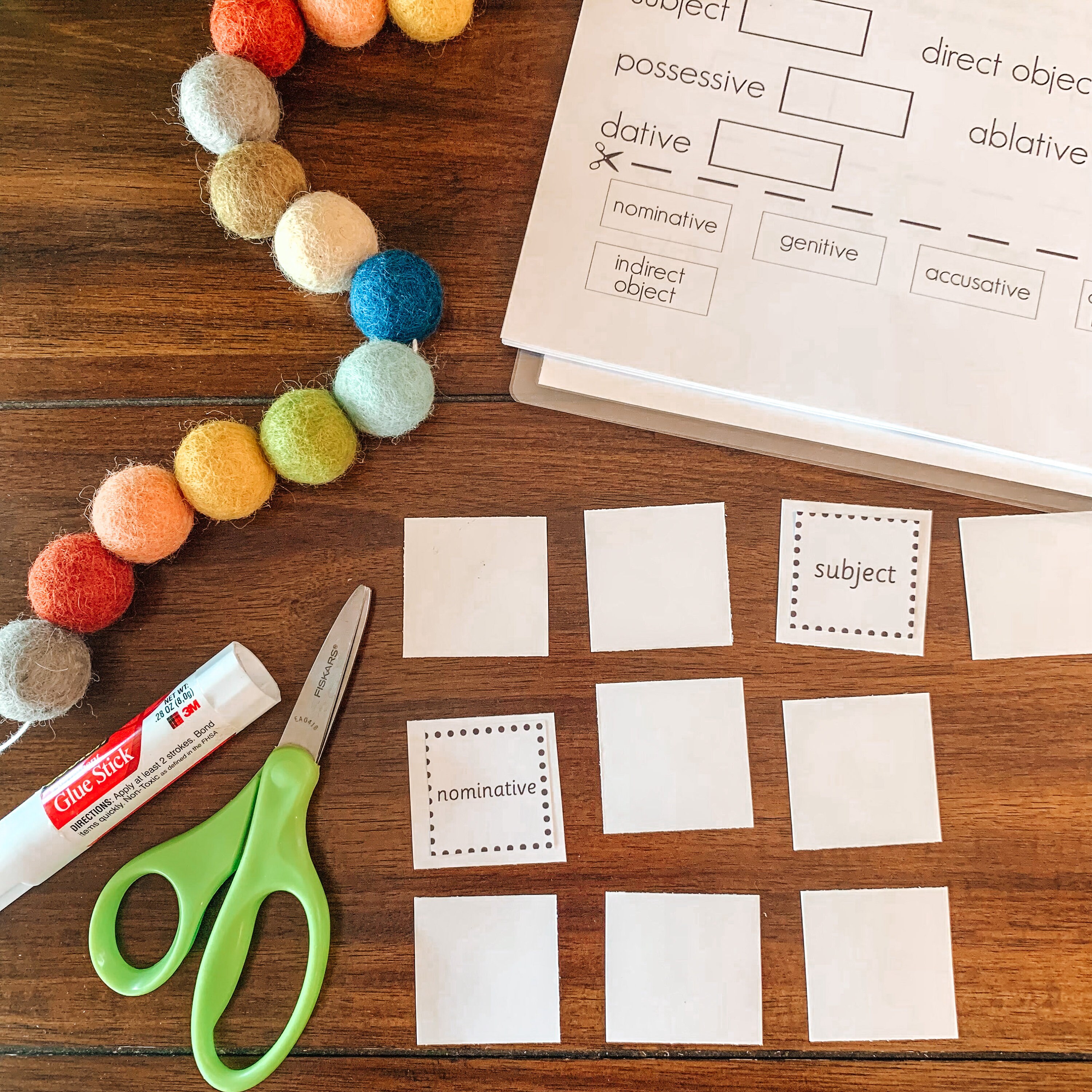 Latin Printable Worksheets, Noun Cases and Declensions, CC Cycle 1 ...