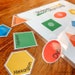 Learning Shapes, Shape Matching Game, Educational Preschool Printable ...