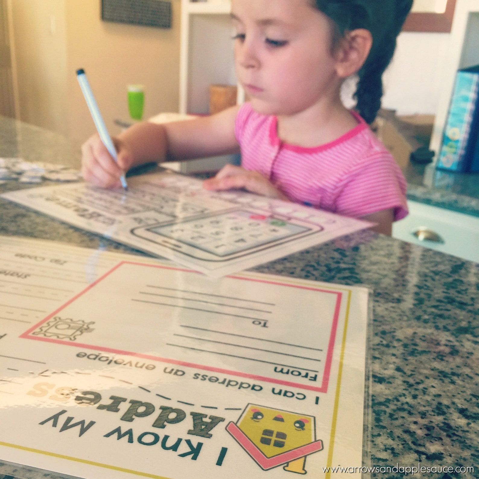 Address Kids Activity Address Practice Homeschool Printable - Etsy