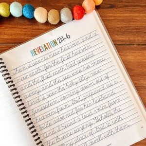 Cursive Bible Verse Printable Tracing Workbook, ESV Scripture ...