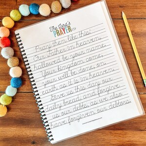 Cursive Alphabet Bible Verses, Printable Cursive Workbook, Scripture ...