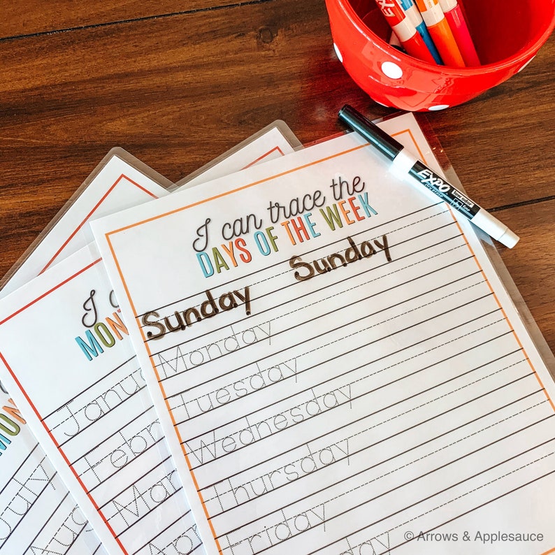 Tracing Worksheets, Printable Alphabet, Number Copy Work, Number Word ...