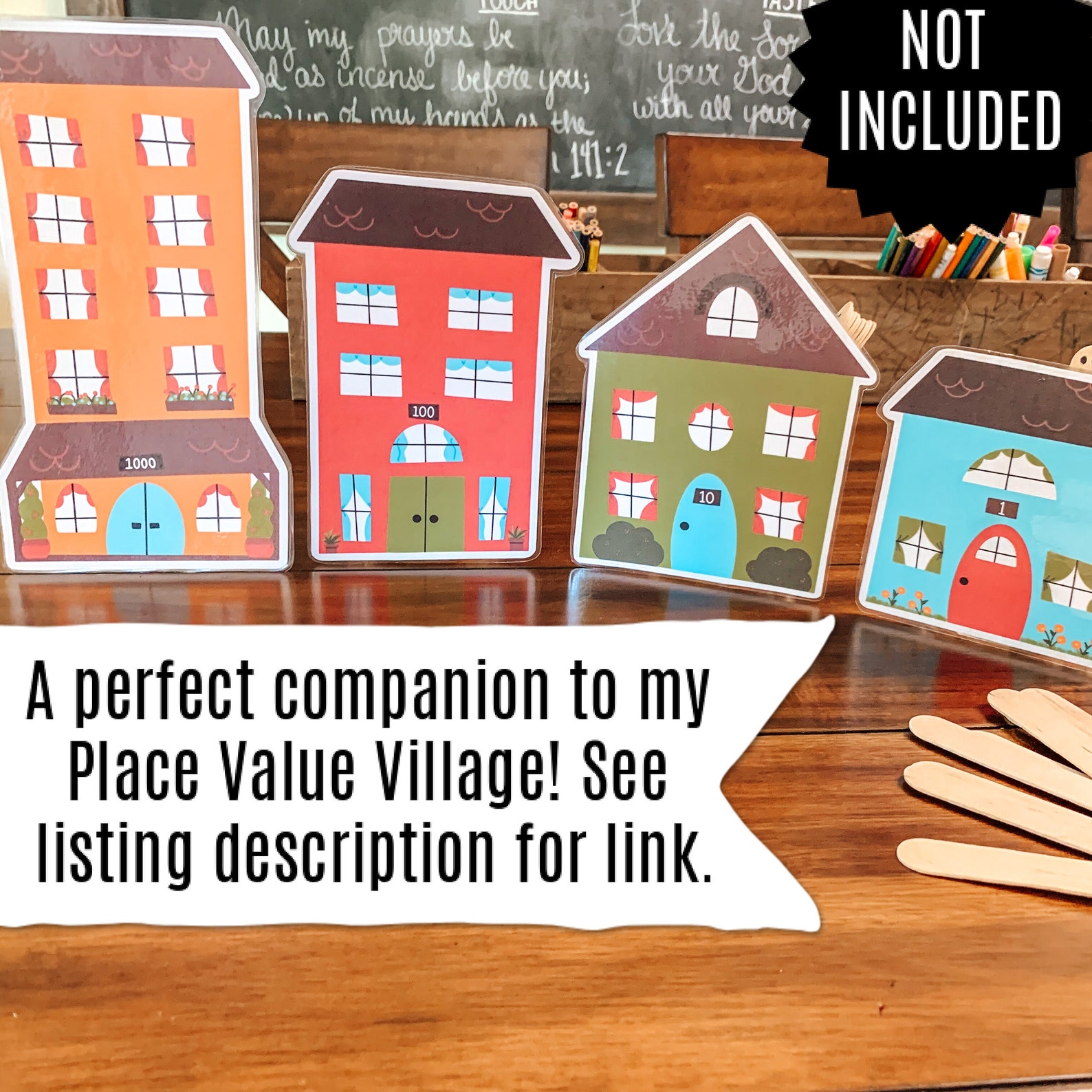 Place Value Village Activity Page Printable Math Worksheet | Etsy