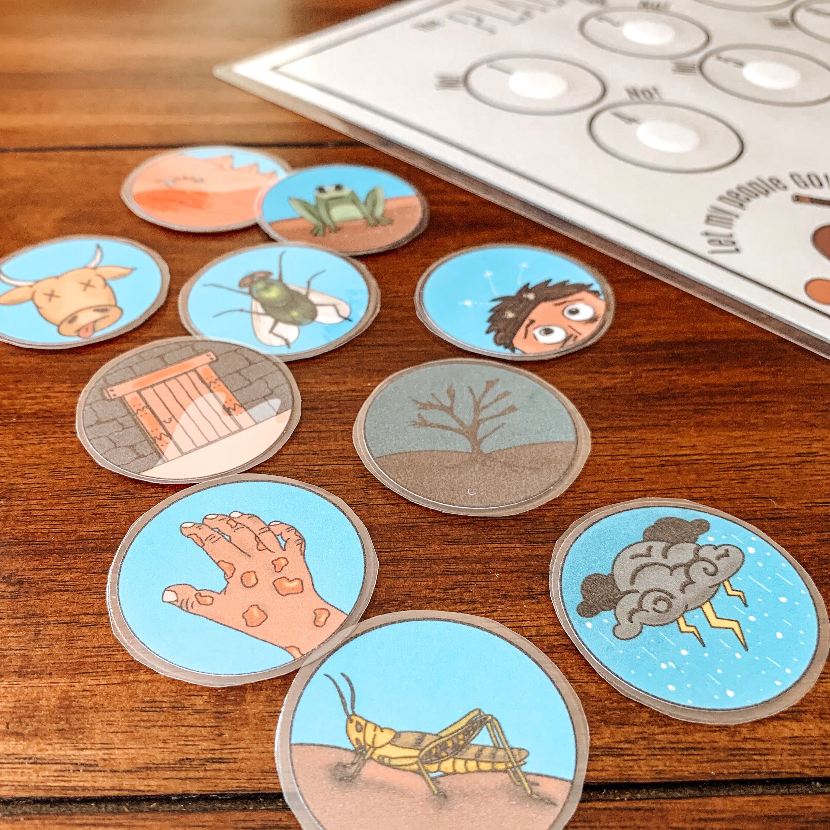 Plagues of Egypt, Printable Bible Activity, Kids Passover Lesson, Ten ...