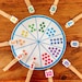 Number 1-10 Matching Game, Educational Printable Math Wheel, Preschool ...