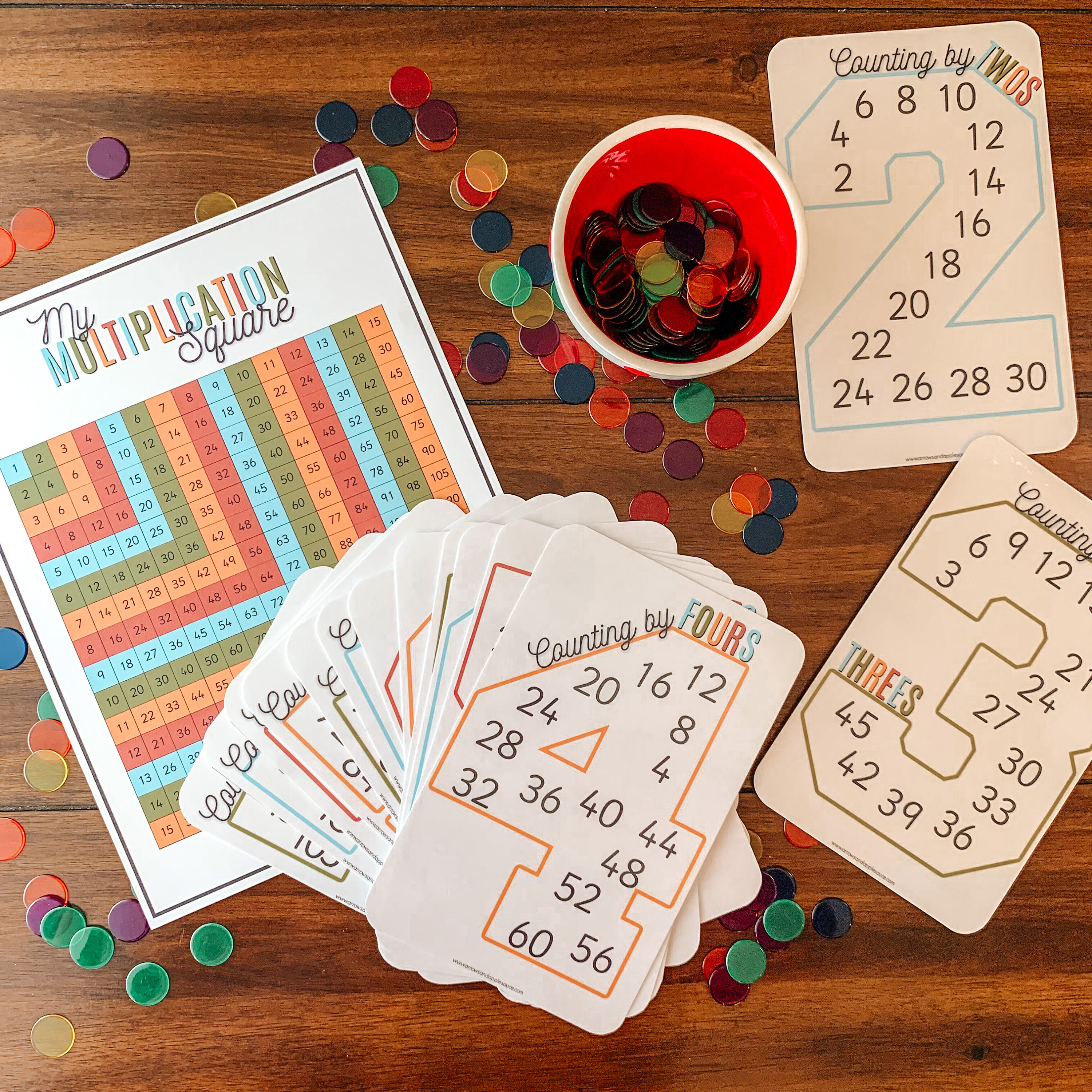 Skip Counting Cards Printable Multiplication Resources - Etsy Hong Kong