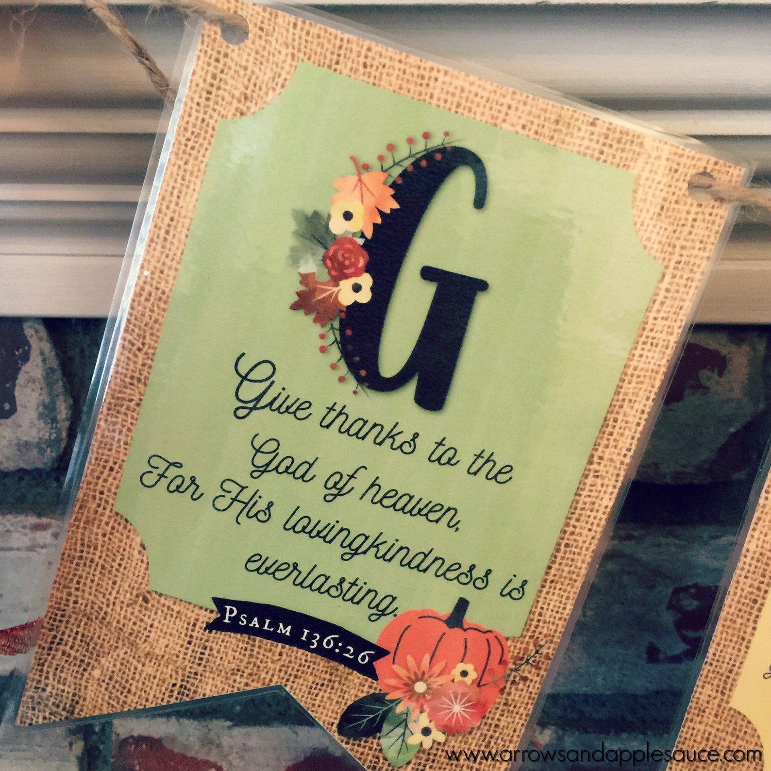 Grateful Banner, Printable Fall Banner, Autumn Decor, Fall Decoration ...