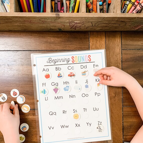 Toys Learning & School Toys & Games Beginning Sounds Printable Alphabet ...