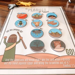 Plagues of Egypt, Printable Bible Activity, Kids Passover Lesson, Ten ...