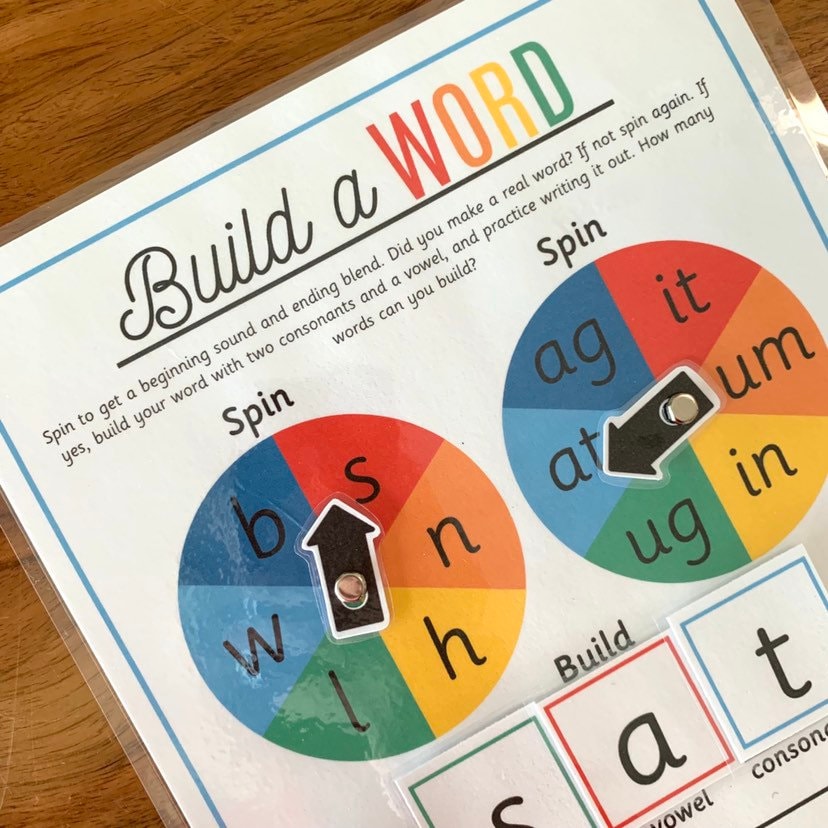 CVC Reading Game, Printable Sight Word Practice, Beginning Phonics ...