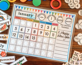 Classroom Circle Time Calendar - Etsy