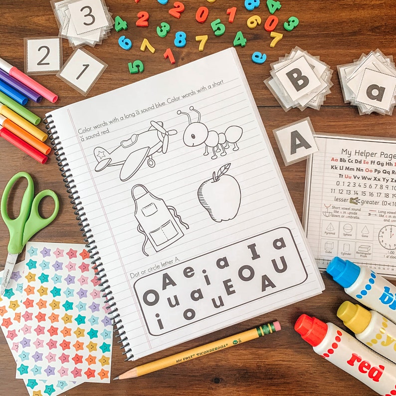 Kindergarten Journal, Printable Daily Kindergarten Activity, Learning ...