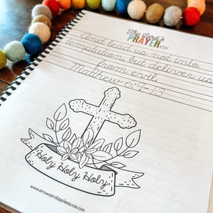 Cursive Alphabet Bible Verses, Printable Cursive Workbook, Scripture ...