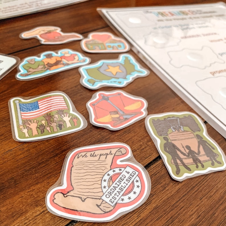 Preamble to the Constitution Printable Activity Pack United - Etsy