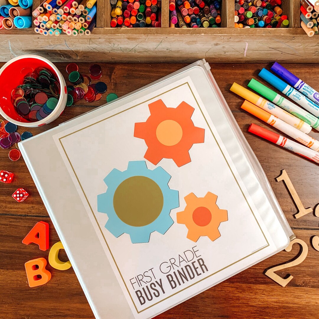 First Grade Busy Binder, Printable Educational Games, 1st Grade ...
