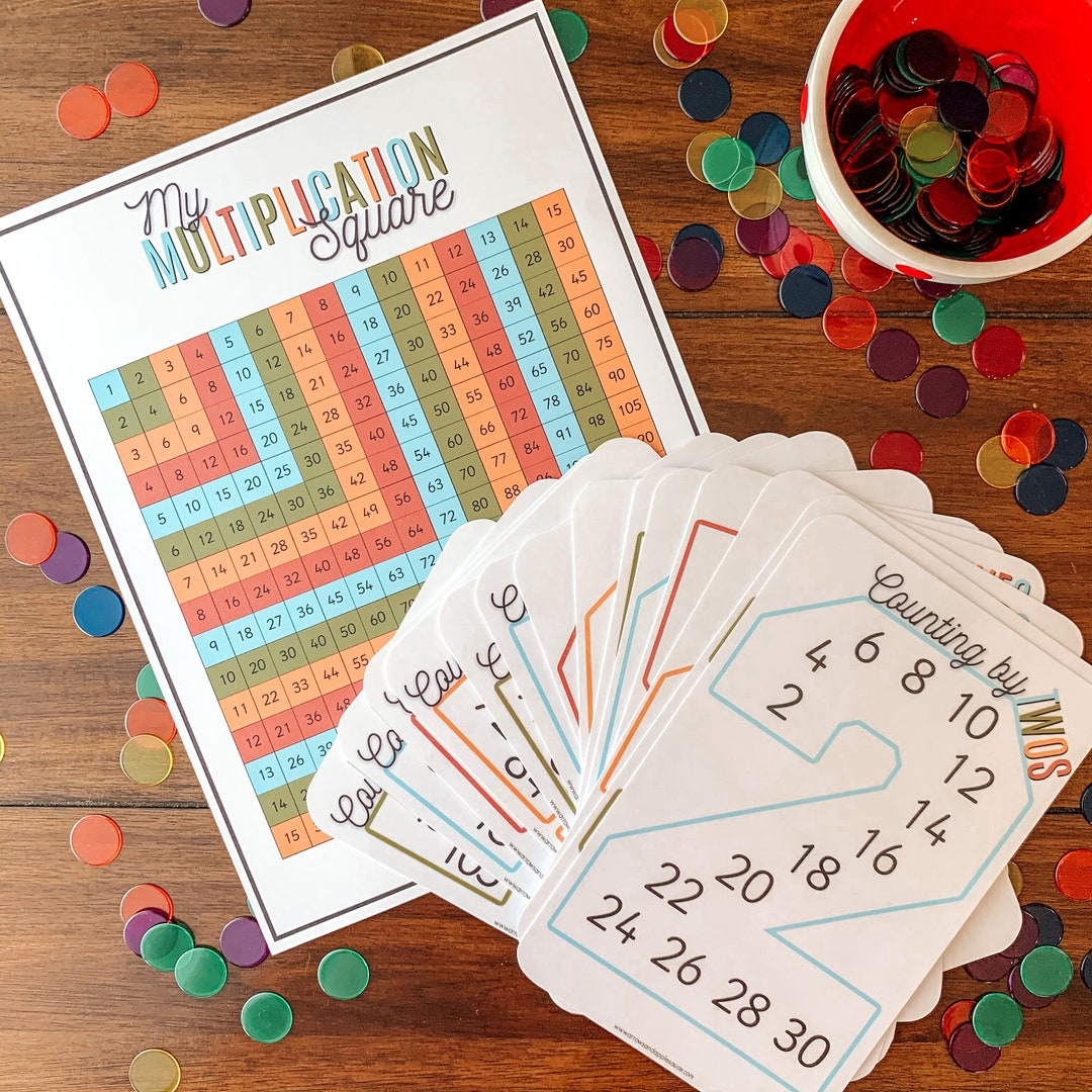 Skip Counting Cards, Printable Multiplication Resources, Homeschool ...