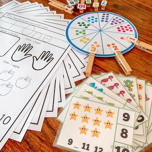 Numbers 1-10 Printable Math Bundle, Preschool & Kindergarten Math ...
