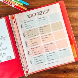 Editable Weekly Checklist, Student Calendar, To-do List, Task Chart ...