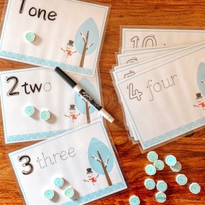 Preschool Math Printable Winter Activity Pack, Homeschool Printables ...