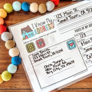 Address Kids Activity, Address Practice, Homeschool Printable ...