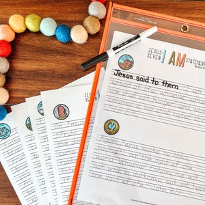 Jesus' I Am Statements Printable Bible Study, Sunday School Lesson ...