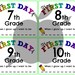 First Day of School Pre-k to 12th Grade Printable Sign, Photo Prop ...