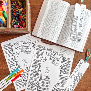Bible Reading Trackers, Printable Journaling Page, Bible Bookmarks ...