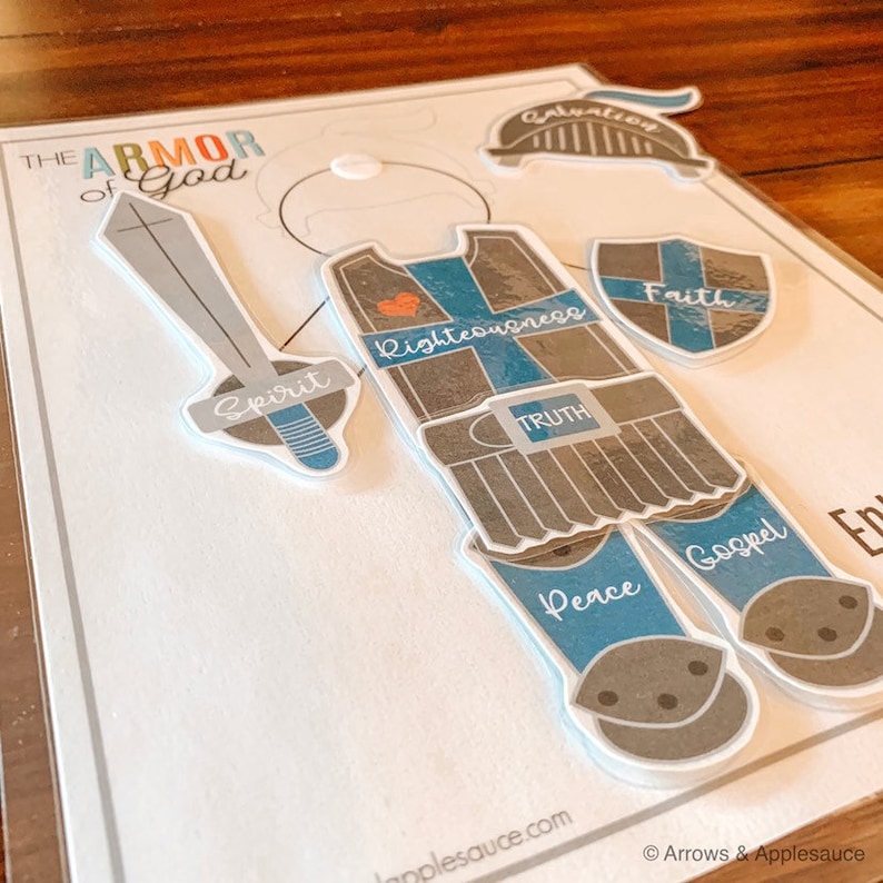 Armor of God Printable Activity Bible Lesson Ephesians - Etsy