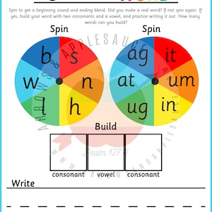 CVC Reading Game, Printable Sight Word Practice, Beginning Phonics ...