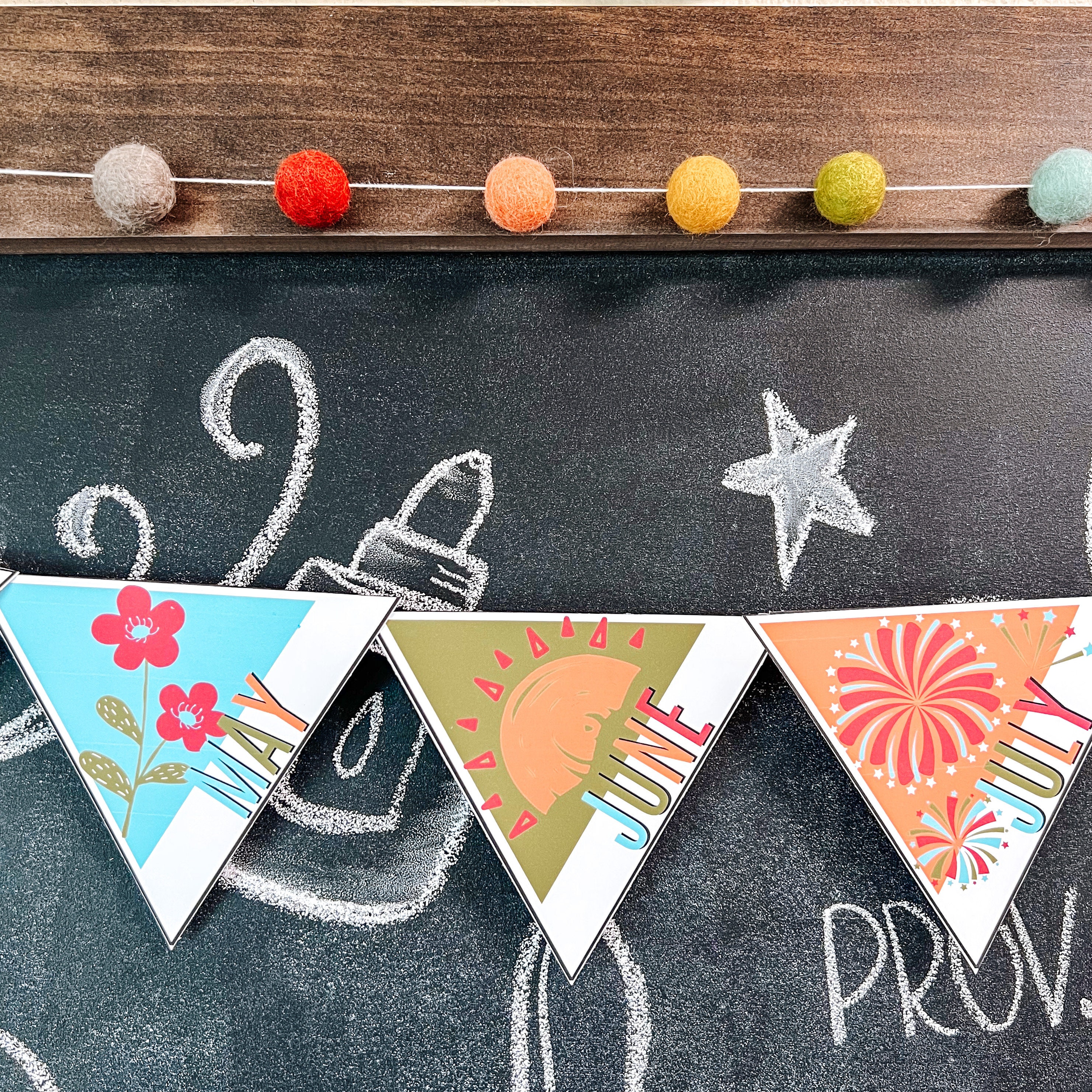 Months of the Year Banner, Printable Banner, Classroom Decor, Circle ...
