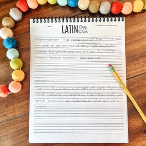 Latin Printable Worksheets, Verb Tense, CC Cycle 2 Latin, Kids Latin ...