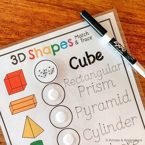 Shapes Activities Bundle, Printable Shape Game, Preschool Shapes, 3D ...