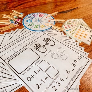 Numbers 1-10 Printable Math Bundle, Preschool & Kindergarten Math ...