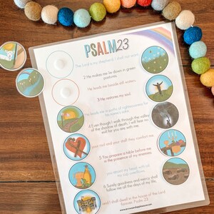 ESV Psalm 23 Printable Activity, Bible Memorization Tool, Verse Tracing ...