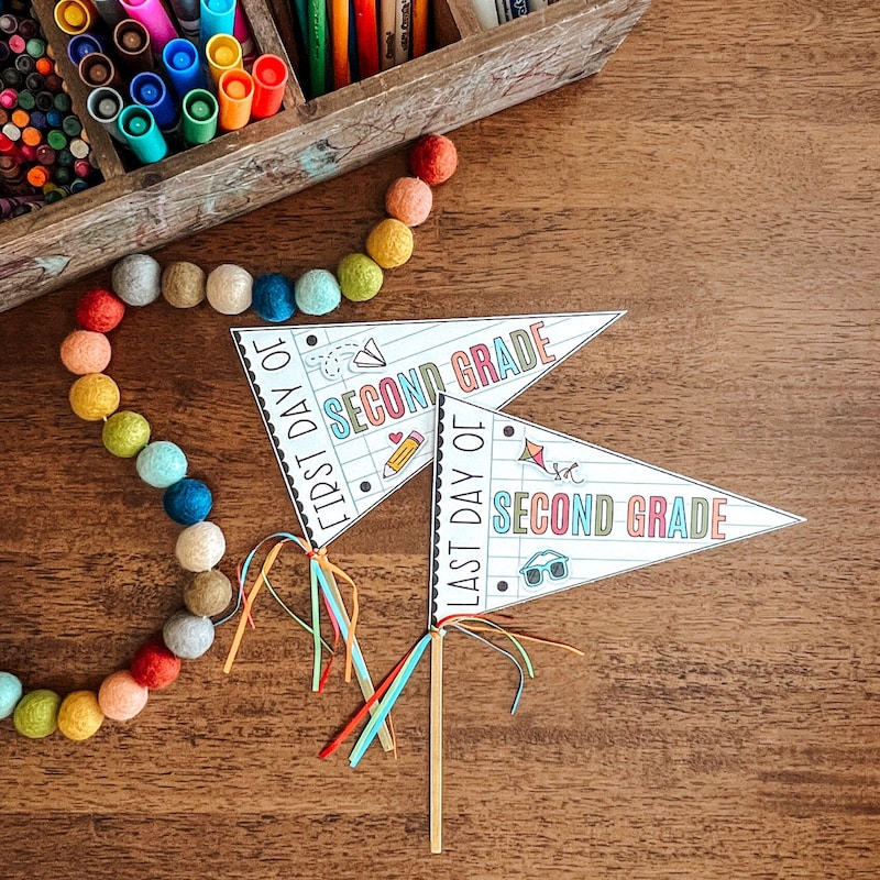 Banderín escolar - Etsy México