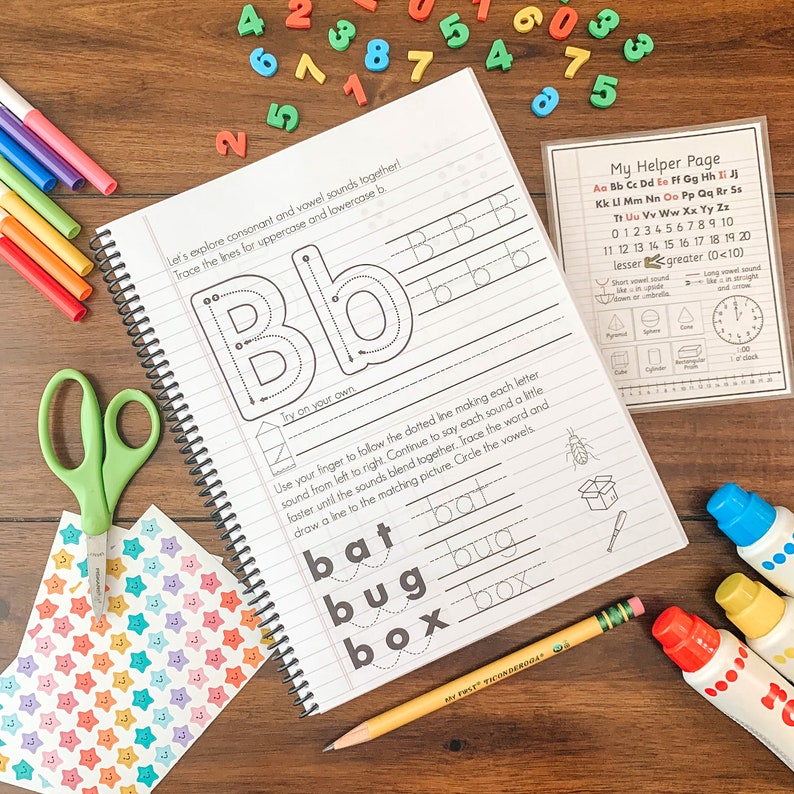 Kindergarten Journal Printable Daily Kindergarten Activity | Etsy