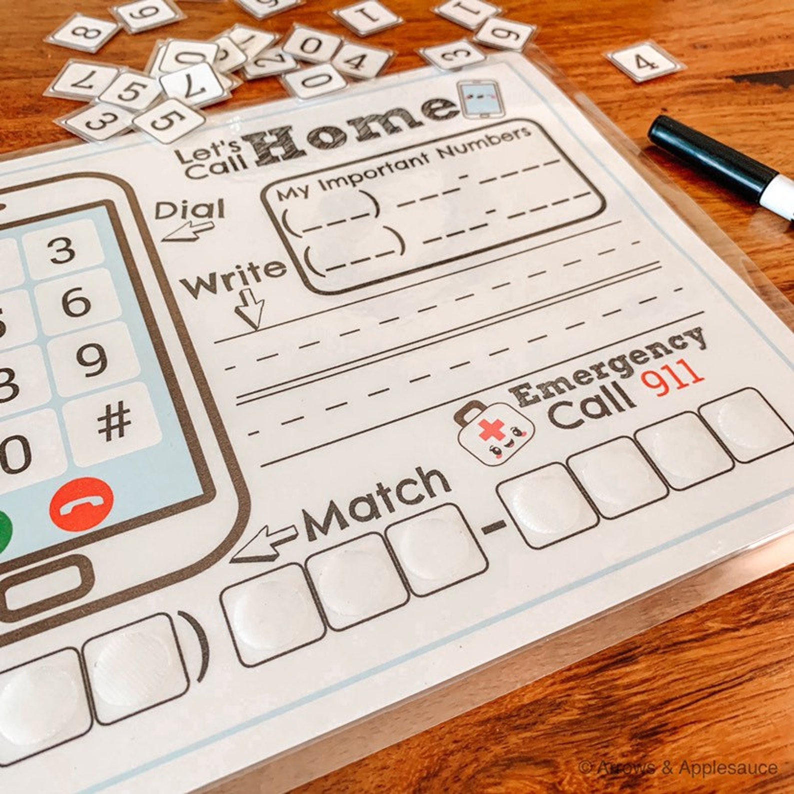 Phone Number Kids Activity Phone Number Practice About Me - Etsy