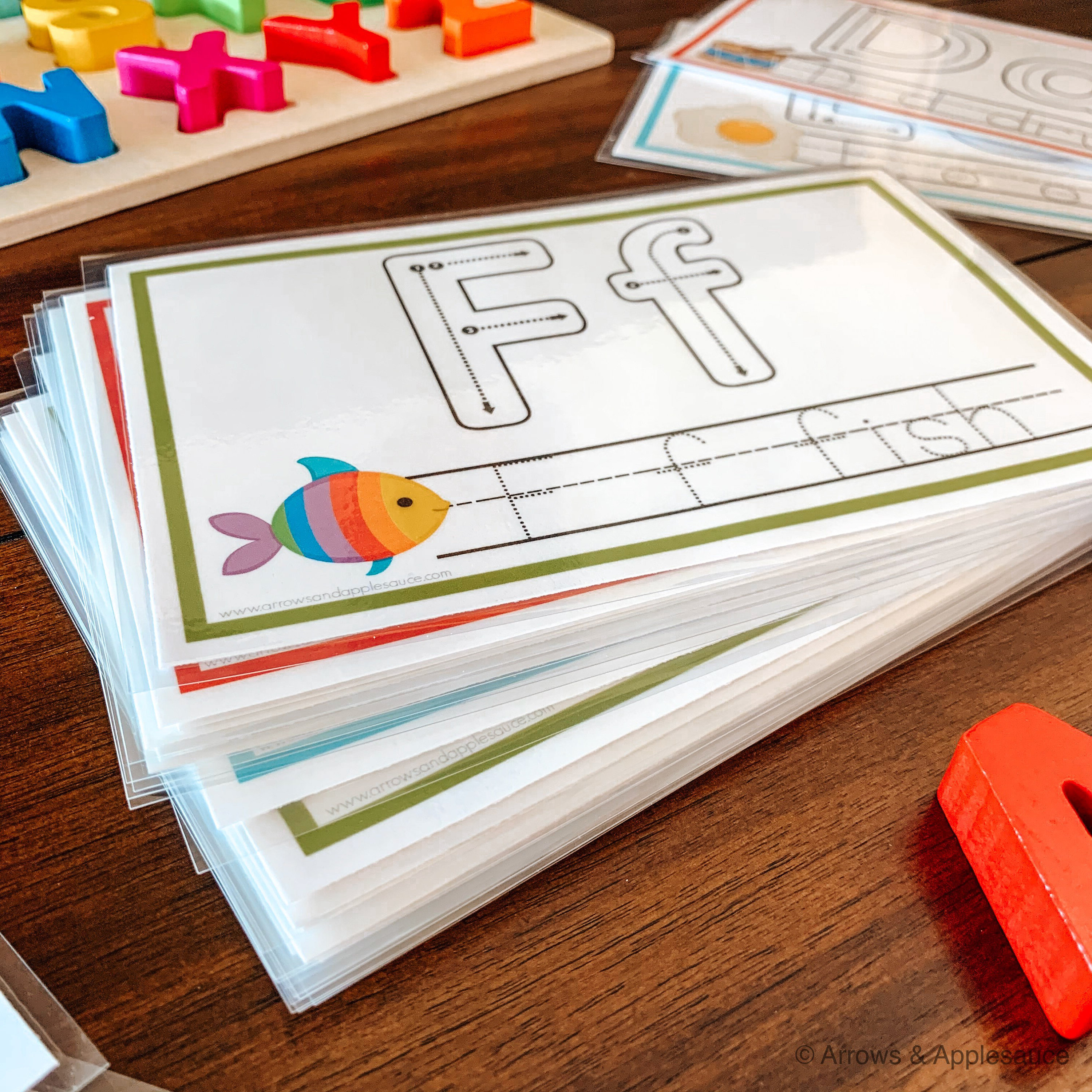 Alphabet Flashcards, Printable Oversized ABC Cards, Jumbo Tracing Cards ...