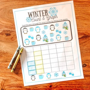 Preschool Math Printable Winter Activity Pack, Homeschool Printables ...