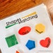 Learning Shapes, Shape Matching Game, Educational Preschool Printable ...