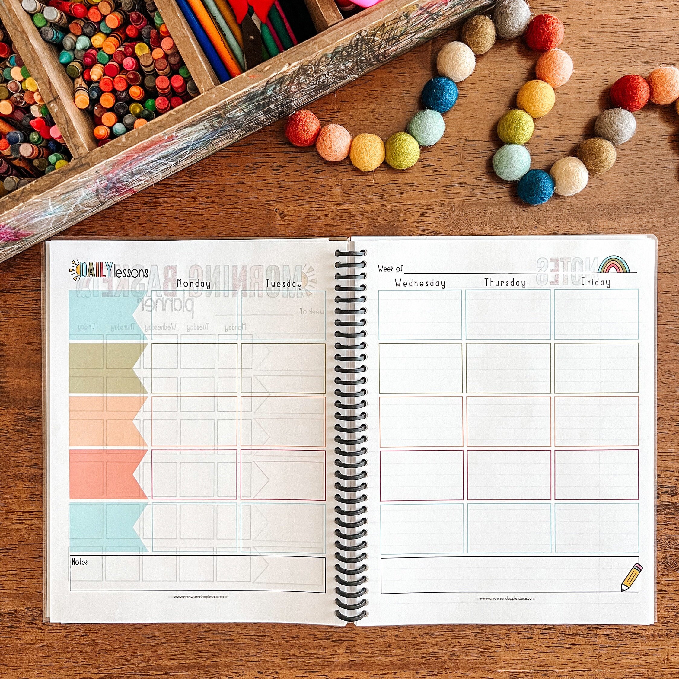 Lesson Planner, EDITABLE Calendar, Homeschool Schedule, Daily Weekly ...