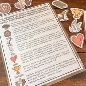 Bible Verse Activity, Philippians 4:8, Printable Kids Bible Study ...