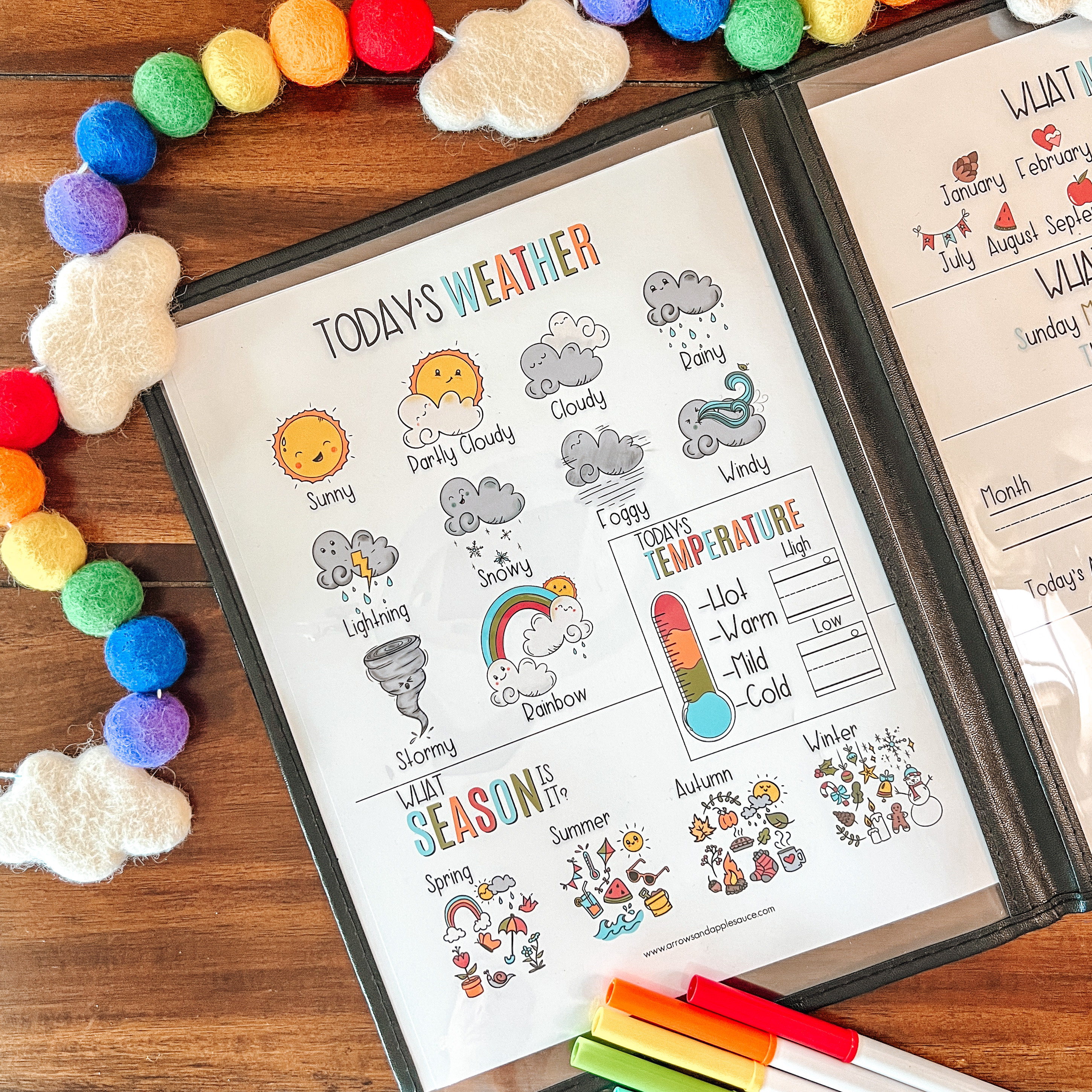Morning Menu, EDITABLE Printable Calendar Time Activities, Educational ...