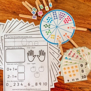 Numbers 1-10 Printable Math Bundle, Preschool & Kindergarten Math ...