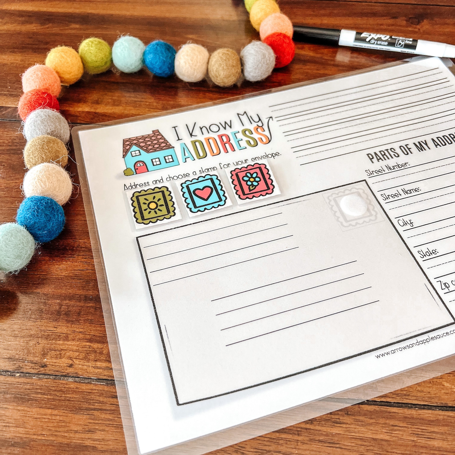 Address Kids Activity Address Practice Homeschool Printable - Etsy